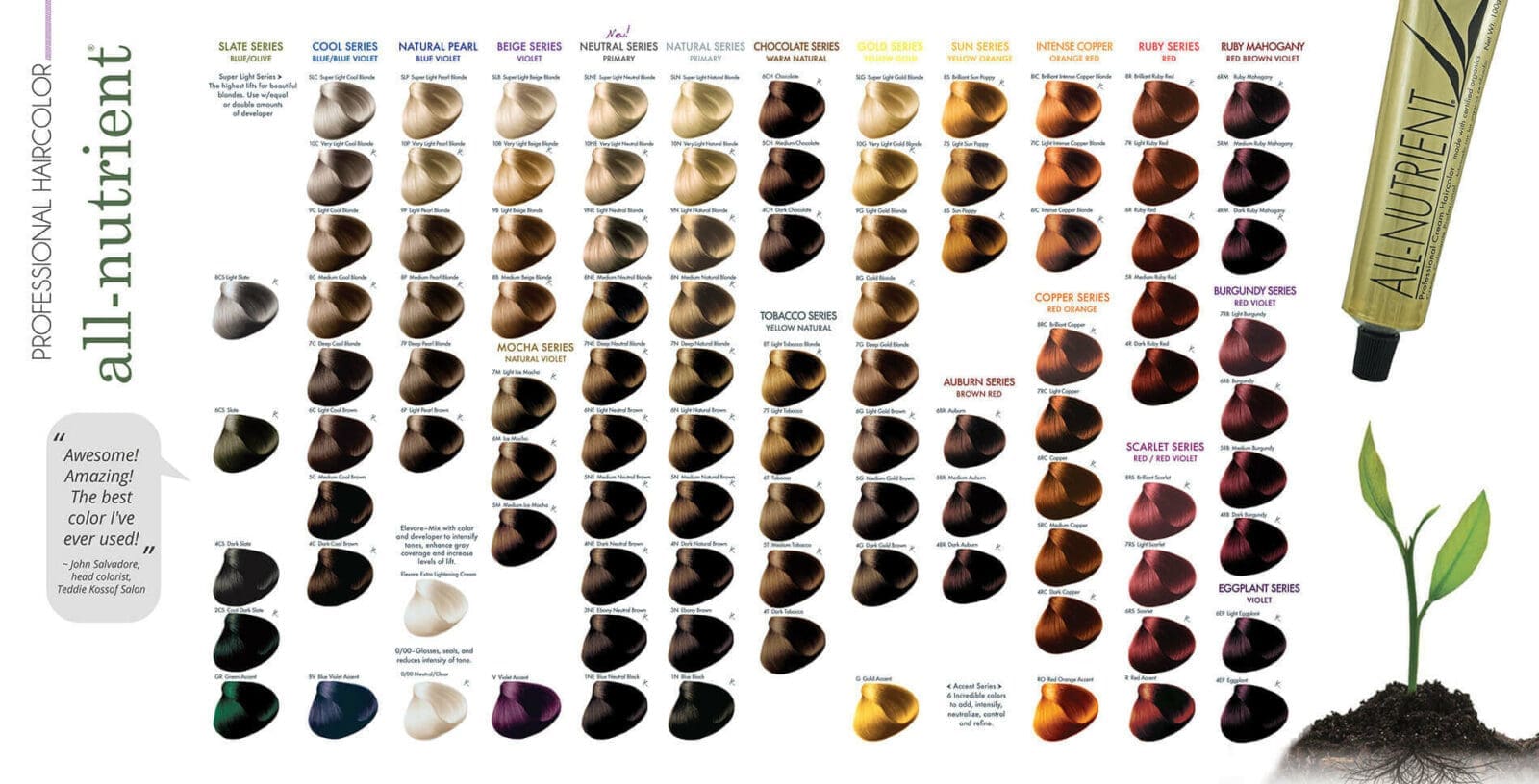 ALL-NUTRIENT COLOR SWATCH CHART - HTB BEAUTY